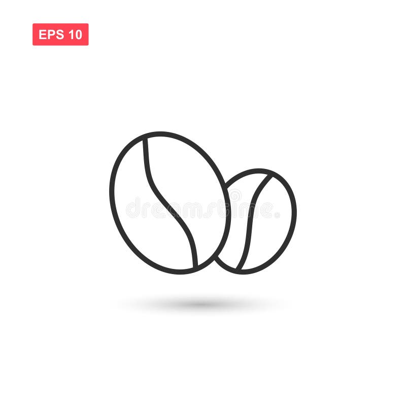 Bean Icon. Thin Line Art Logo of Bean and Soy Products. Black Simple ... Bean Icon. Thin Line Art Logo of Bean and Soy Products. Black Simple ...