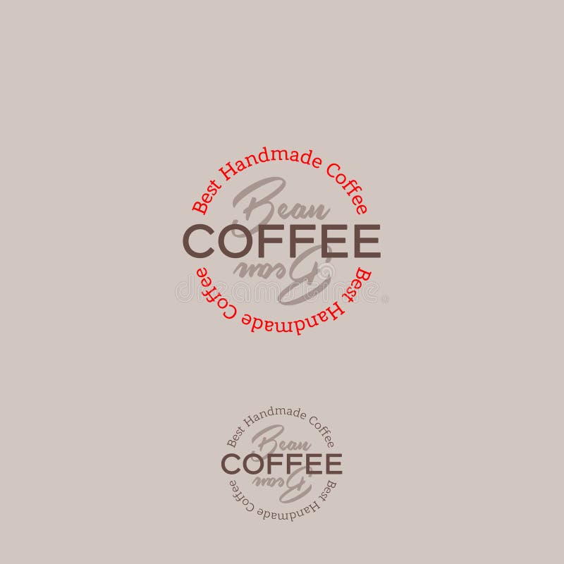 Coffee Grain Logo - Vector Illustration, Emblem on White Background ... Coffee Grain Logo - Vector Illustration, Emblem on White Background ...