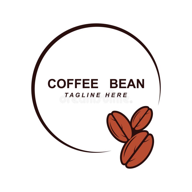Coffee bean logo vector stock vector. Illustration of vector - 277469888