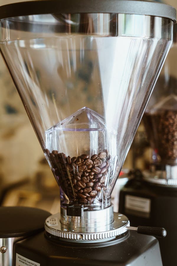 Coffee Bean in Machine Ready To Blend Stock Photo - Image of coffee ...