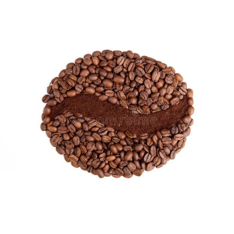 Coffee bean made of beans. stock image. Image of coffee - 34767545