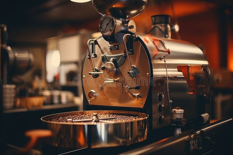 Industrial Coffee Bean Roaster Machine Stock Illustrations – 33 ...