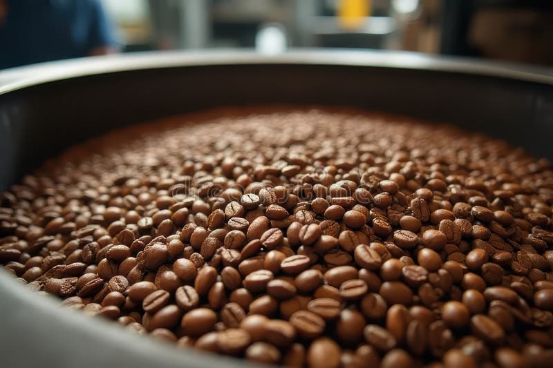 Coffee Roasting Process Explained Stock Illustration - Illustration of ...