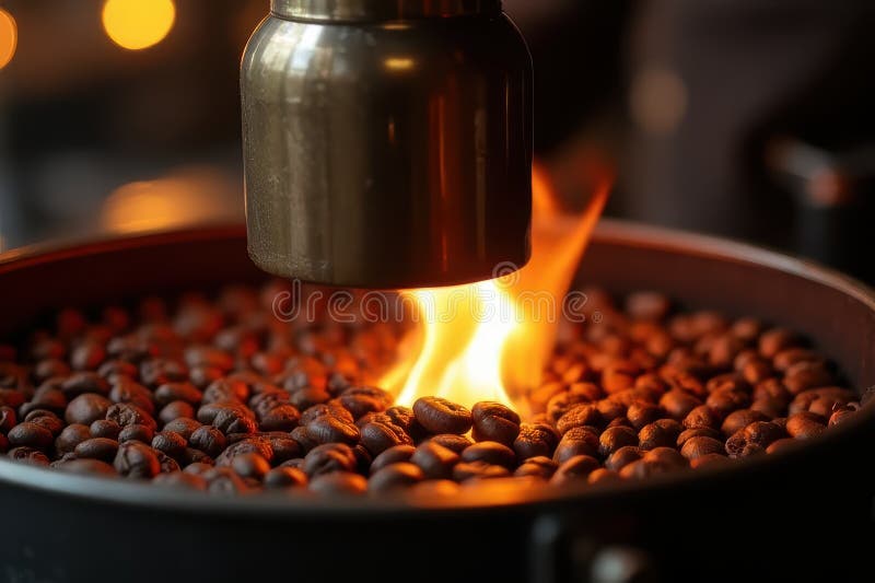 Vienna S Coffee Roasting Journey Stock Illustration - Illustration of ...