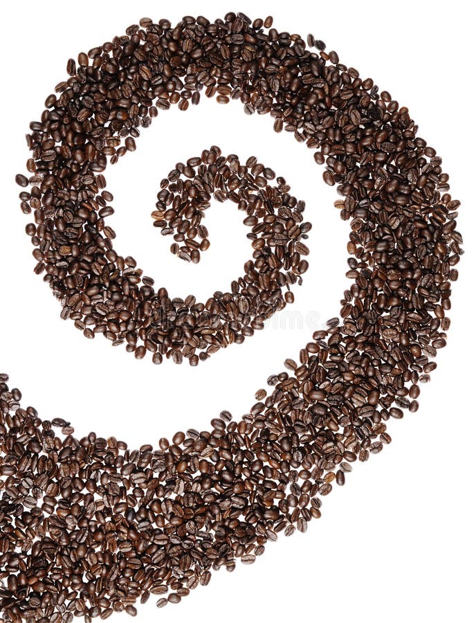 Coffee Bean Swirl stock image. Image of swirls, roasted - 18416921
