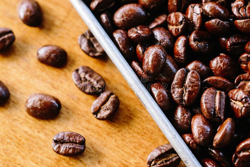 A Coffee Bean Texture Upper View Stock Photo - Image of coffee, java ...