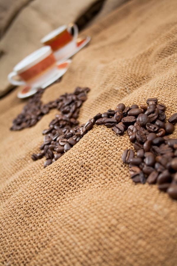 Coffee bean trail stock photo. Image of texture, trail - 12730064
