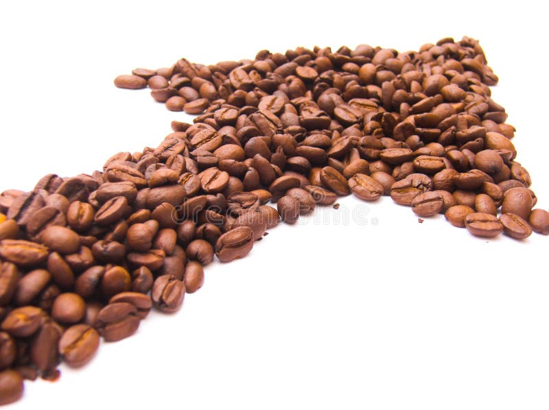 Coffee Beans Triangle Shape Stock Image - Image of flat, bean: 2810267