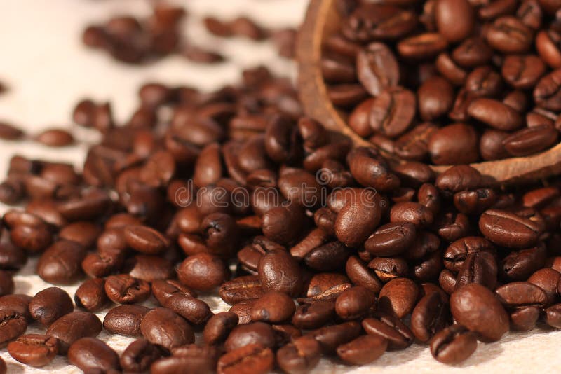Coffee beans stock photo. Image of border, antique, canvas - 27623104