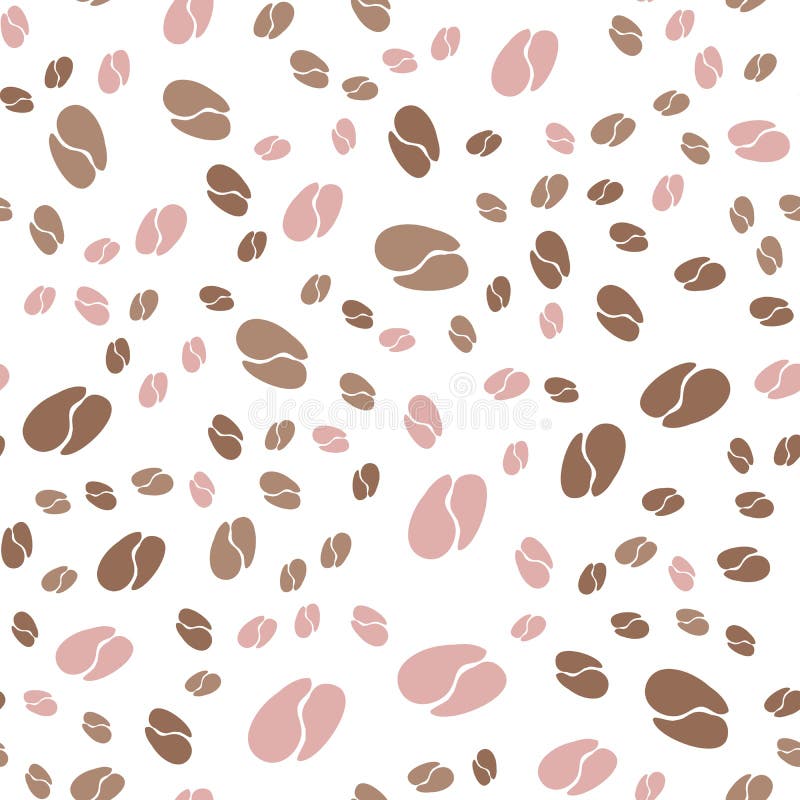 Coffee Beans. Abstract Seamless Pattern in Vintage Style. Artistic ...