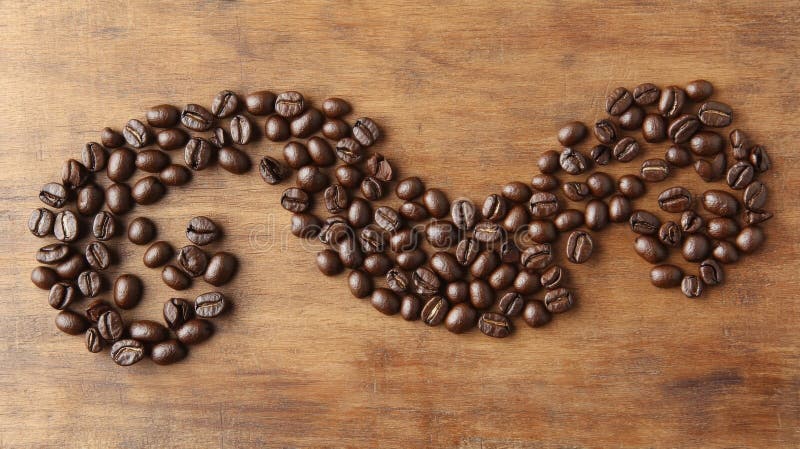 Coffee Beans Arranged in an Infinity Symbol on Wood Stock Photo - Image of shape, espresso ...