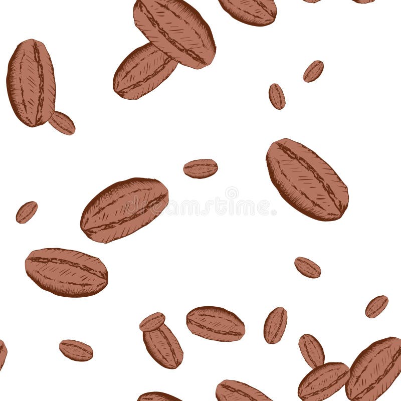 Coffee beans background. stock illustration. Illustration of background ...