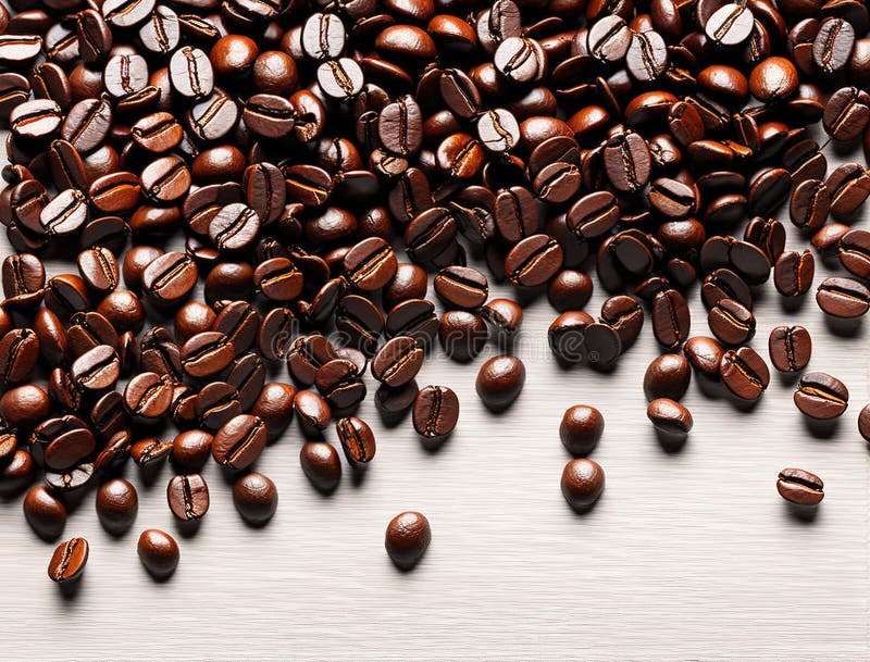 Coffee beans background stock illustration. Illustration of grain ...