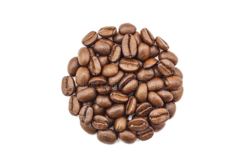 Coffee beans circle shape stock image. Image of shape - 171965969