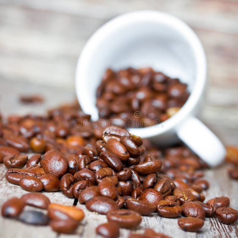 Coffee beans stock photo. Image of beverage, heap, black - 41974434