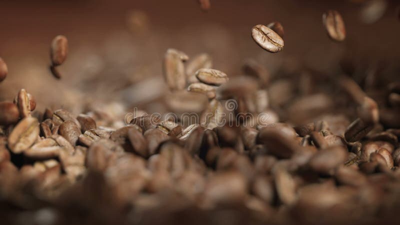Coffee Beans Exploding in Slow Motion 4K Stock Footage - Video of ...