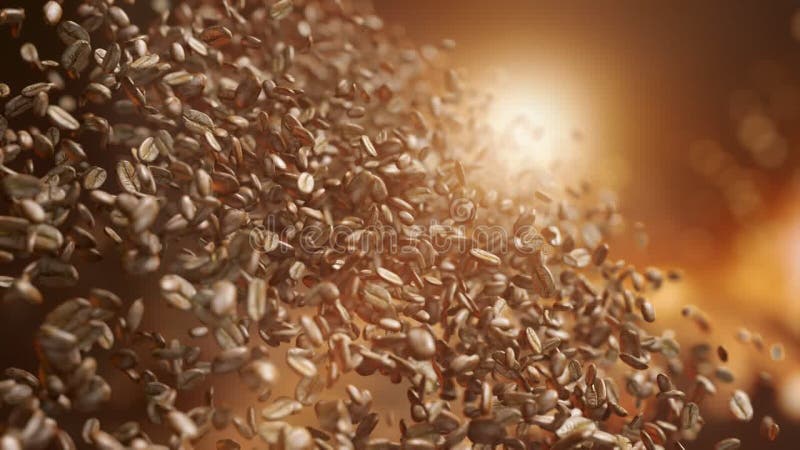 Coffee Beans Falling in Super Slow Motion Stock Footage - Video of ...