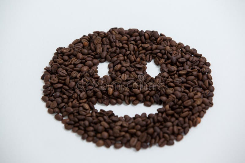 Coffee Beans Forming Smiley Face Stock Image - Image of care, happy ...