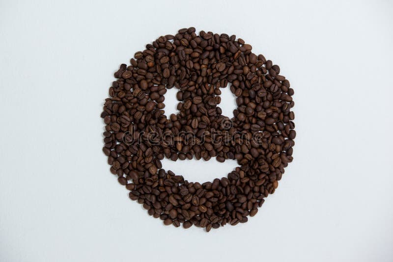 Coffee Beans Forming Smiley Face Stock Photo - Image of communication ...