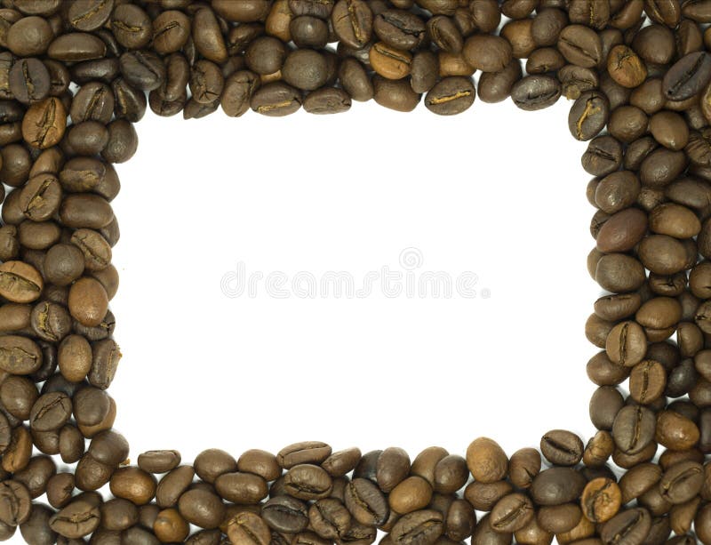 Coffee beans frame stock image. Image of morning, breakfast - 10004759