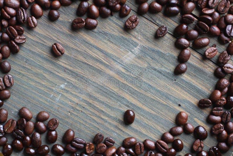 Coffee beans frame stock image. Image of brown, frame - 23452773