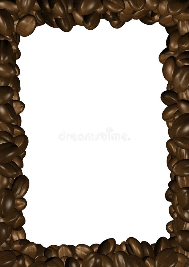 Coffee beans Frame stock illustration. Illustration of bean - 29261450