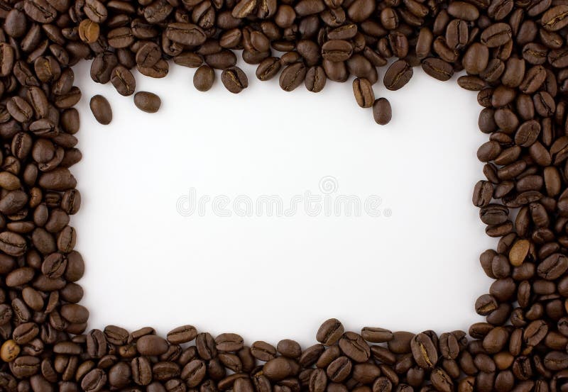 Coffee beans frame stock image. Image of sales, single - 5815061