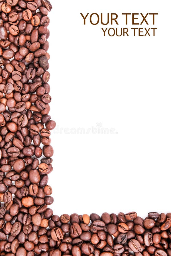 Coffee beans frame stock photo. Image of border, brown - 41604690