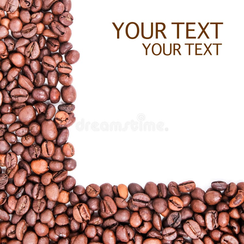 Coffee beans frame stock photo. Image of bean, grow, drink - 45258510