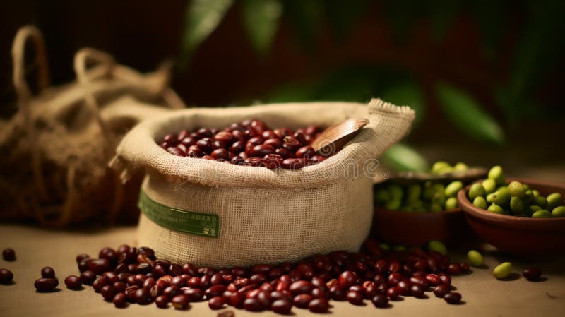 Coffee beans stock illustration. Illustration of coffee - 281744841