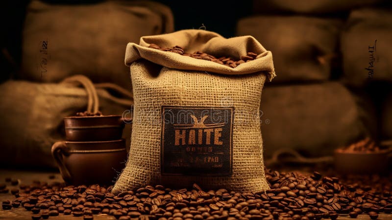 Coffee beans stock illustration. Illustration of view - 281745639