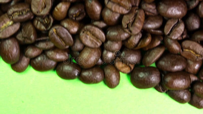 Coffee Beans on a Green Screen Stock Video - Video of bean, gourmet ...