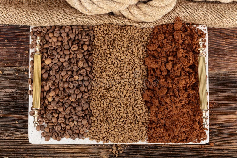 Coffee Beans, Ground Coffee and Granules. Beans, Instant and Ground ...