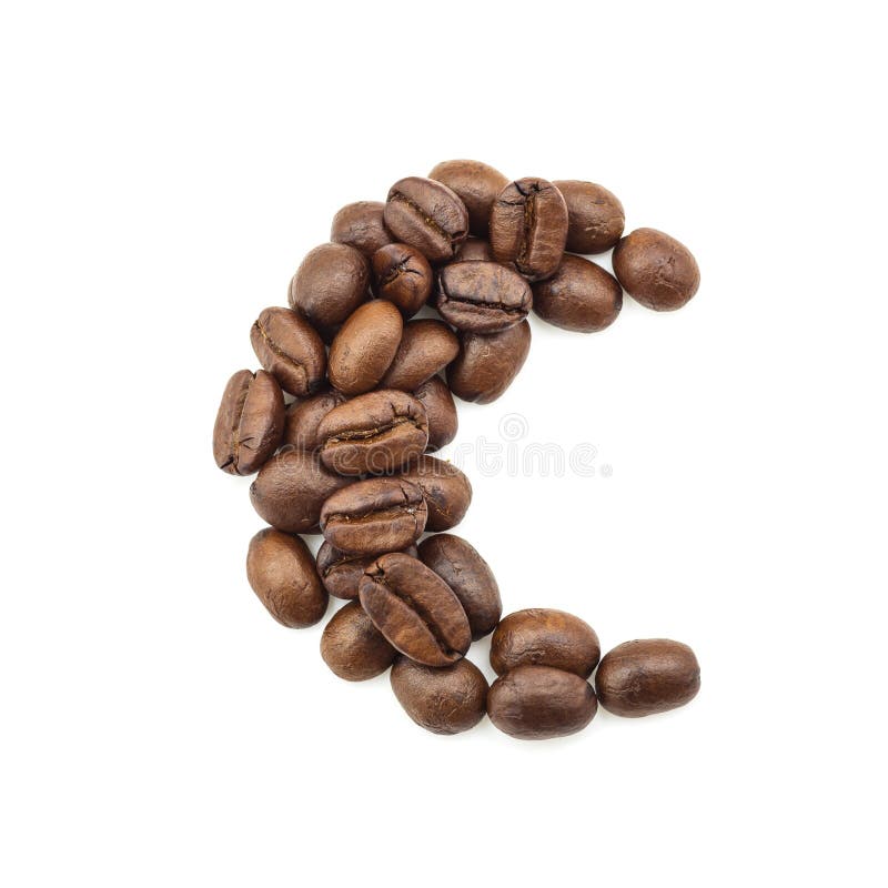 Moon Coffee Beans Isolated White Stock Photos - Free & Royalty-Free ...