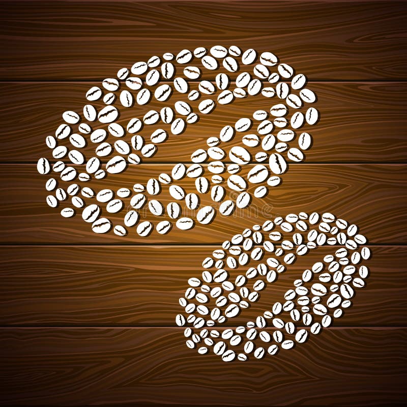 Coffee beans stock illustration. Illustration of heap - 32656580