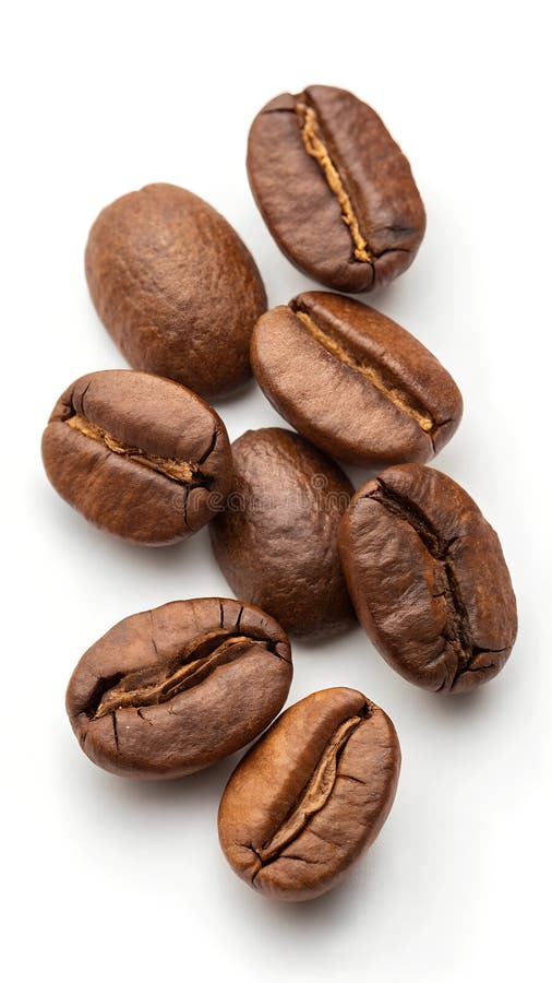 Coffee Beans Isolated on White. Coffee Beans Isolated on Transparent ...