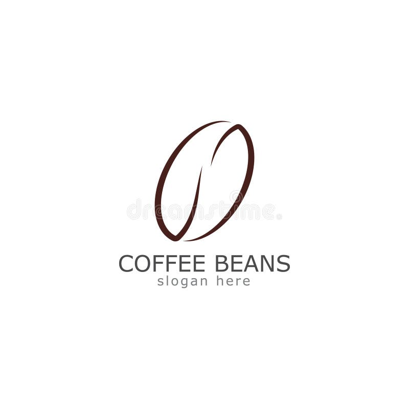 Coffee Beans Logo Icon Vector Illustration Stock Vector - Illustration ...
