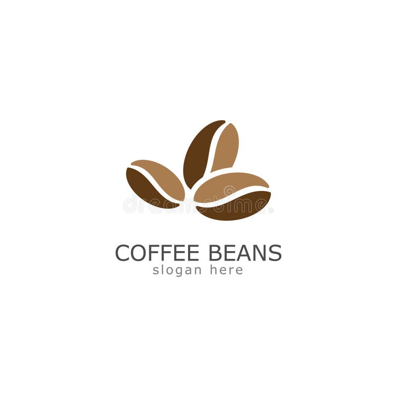 Coffee Beans Logo Icon Vector Illustration Stock Vector - Illustration ...