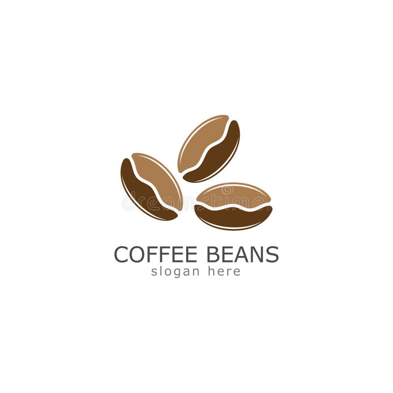 Coffee Beans Logo Icon Vector Illustration Stock Vector - Illustration ...