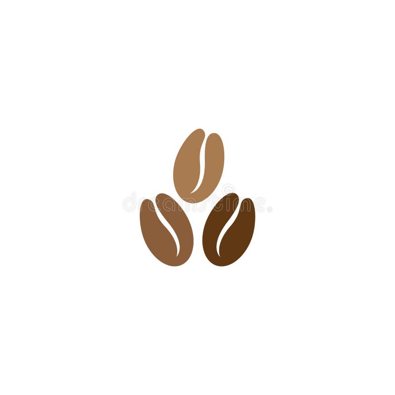 Three coffee beans logo stock vector. Illustration of concept - 93052666
