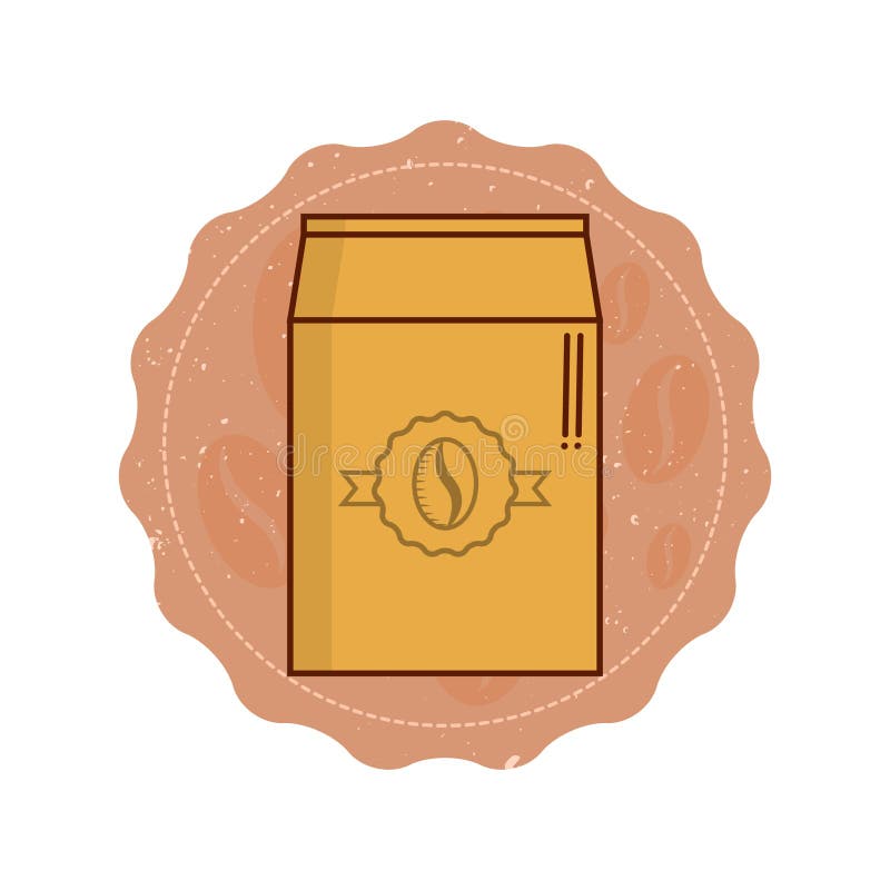 Coffee Beans Packet. Vector Illustration Decorative Design Stock Vector ...