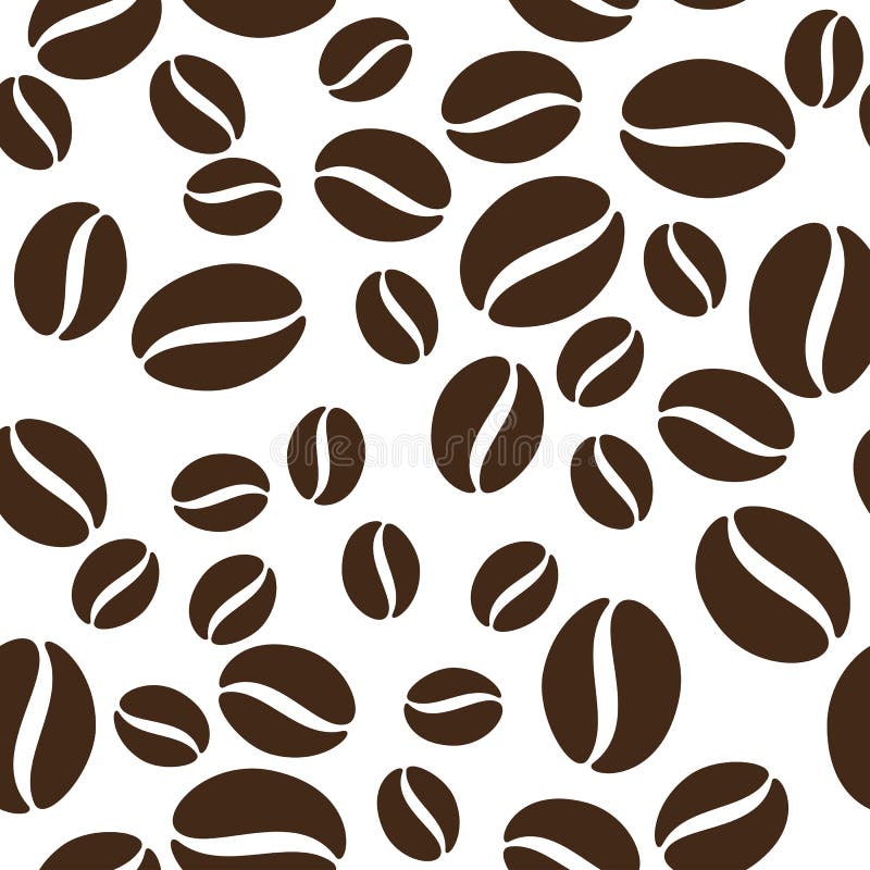 Coffee beans pattern stock vector. Illustration of food - 33888980