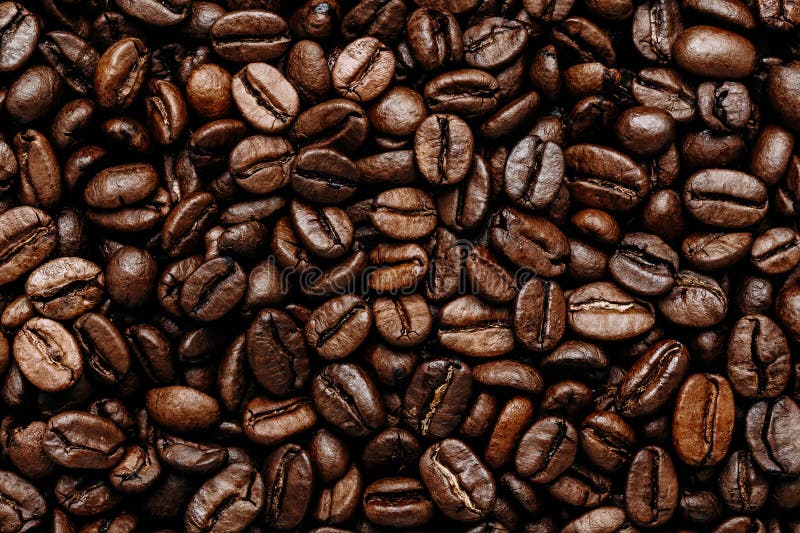 Coffee Beans. Roasted Coffee Beans Background Stock Image - Image of ...