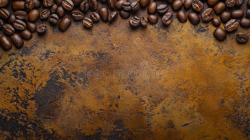 Coffee Beans on a Rusty Metal Surface Stock Image - Image of freshly ...