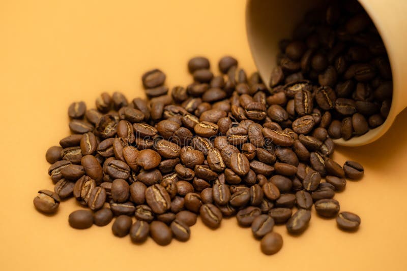 Coffee Beans Shot with Shallow Depth of Field. Stock Photo - Image of ...
