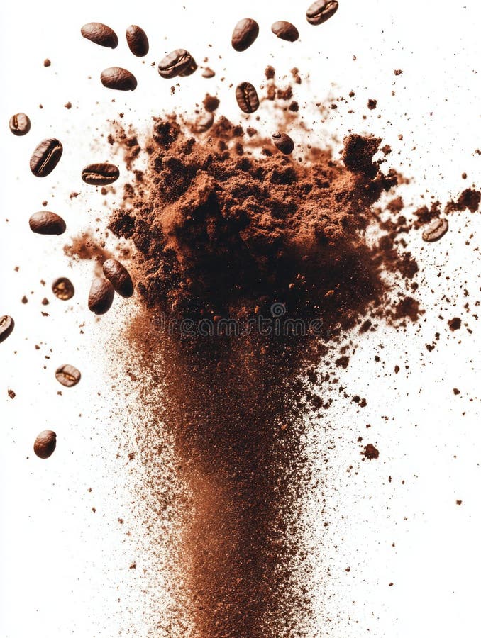 Coffee Beans Spilling stock photo. Image of aerial, texture - 363354246