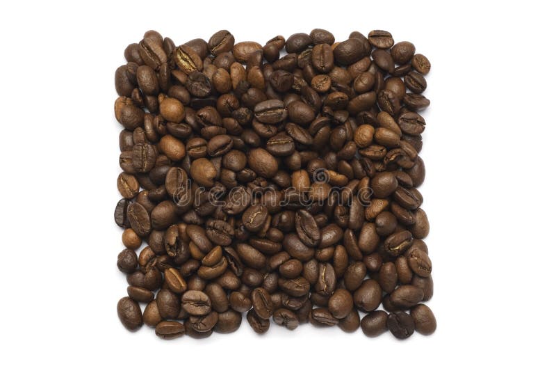 Coffee beans square shape stock photo. Image of closed - 2810260