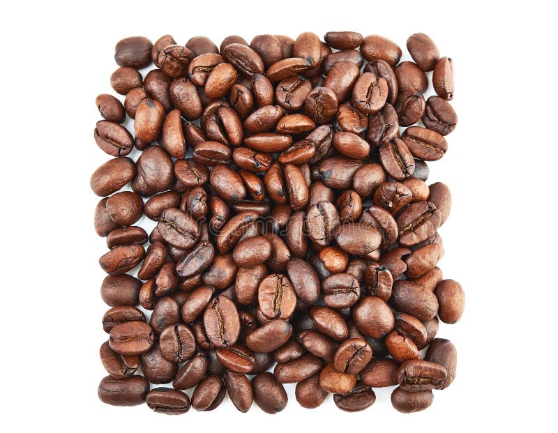 Coffee beans square shape stock photo. Image of closed - 2810260