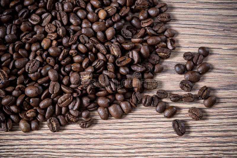 Coffee beans on table stock image. Image of agriculture - 61311219