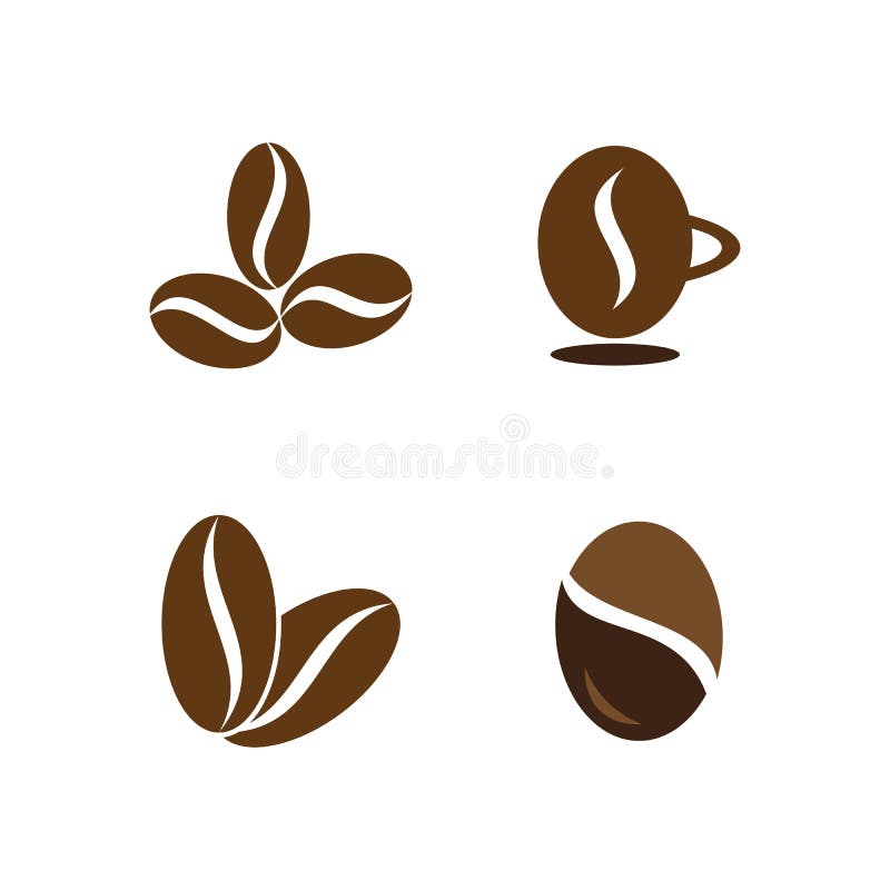 Coffee been logo icon stock vector. Illustration of bean - 228194017